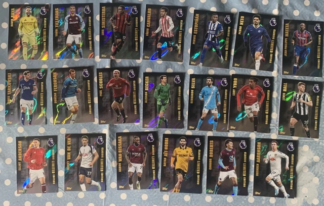 TOPPS PREMIER LEAGUE 2026 Classic Limited Edition Full Set 20 Cards ...