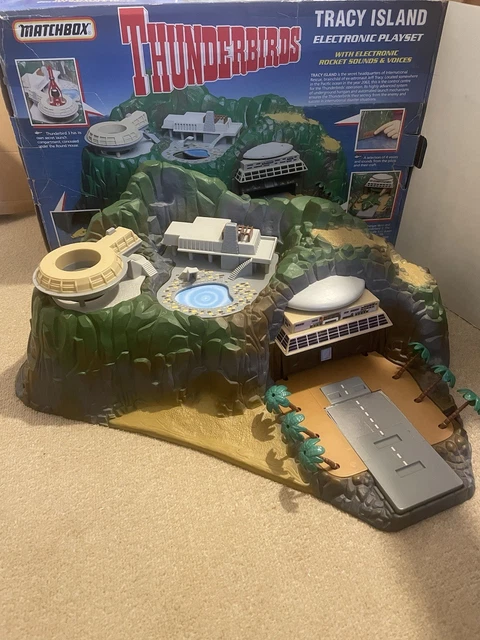 VINTAGE 1992 MATCHBOX Thunderbirds Tracy Island Electonic Playset ...