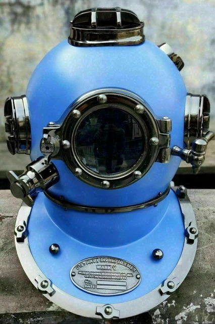 CASQUE DE PLONGÉE de plongée en aluminium de la marine américaine Deep ...