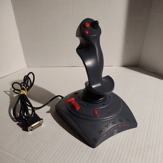 LOGITECH WINGMAN EXTREME digital 3D Gaming Flight Stick Game Port $17. ...