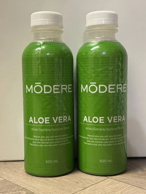 2X BOTTLES MODERE Aloe Vera Pear Flavour RRP £25.98- Health Wellness ...