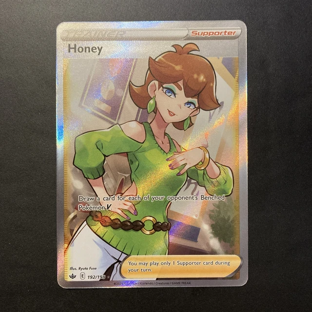 POKÉMON TCG CHILLING Reign Full Art Holo Ultra Rare Honey, Card 192/198 ...