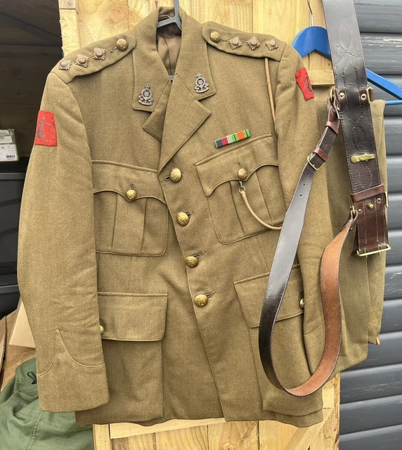 ORIGINAL WW2 BRITISH Army Officer Complete Service Battle Dress Uniform ...