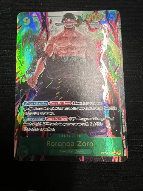 CHARACTER RORONOA ZORO OP06-118 SEC ALT ART One Piece Wings of the ...