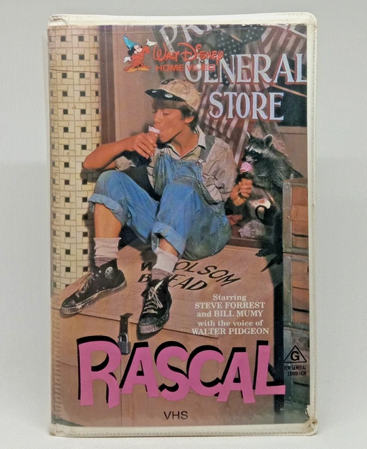 RASCAL VHS PAL Walt Disney Home Video CLAMSHELL Rare ROADSHOW HOME VID ...