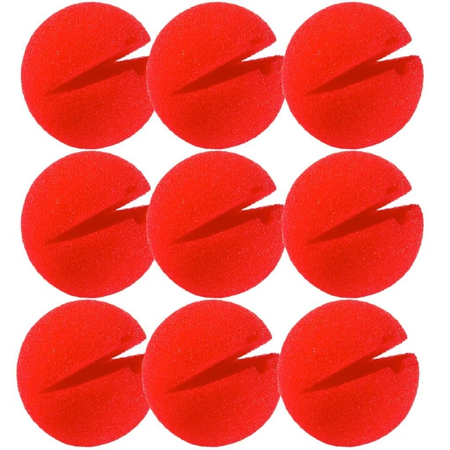 10PC RED NOSE Day Noses Foam Red Nose Charity School Event Bulk Red ...