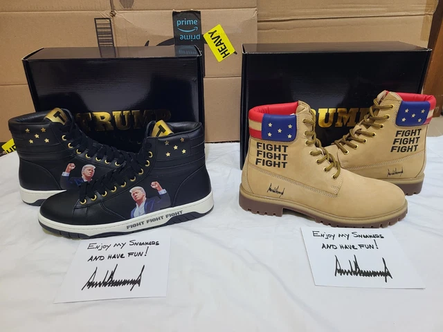 TRUMP FIGHT FIGHT Fight Shoes M12 / W13.5 Boots M11 / W12.5 MAGA 2 ...