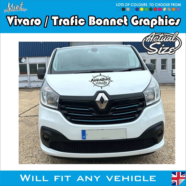 RENAULT TRAFIC SWB LWB Camper Bonnet Stripes Decals Stickers Van ...