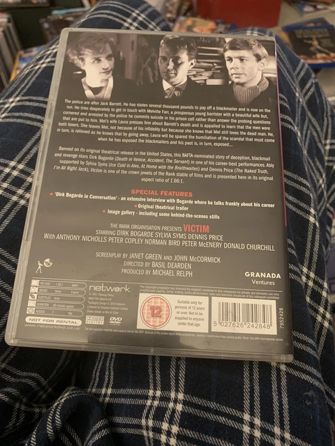 VICTIM DVD 1961 Dirk Bogarde Film Sylvia Syms Dennis Price SCHWARZ ...