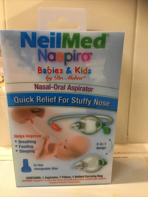 NEILMED BABIES & Kids Naspira Nasal Oral Aspirator for Stuffy Nose ...
