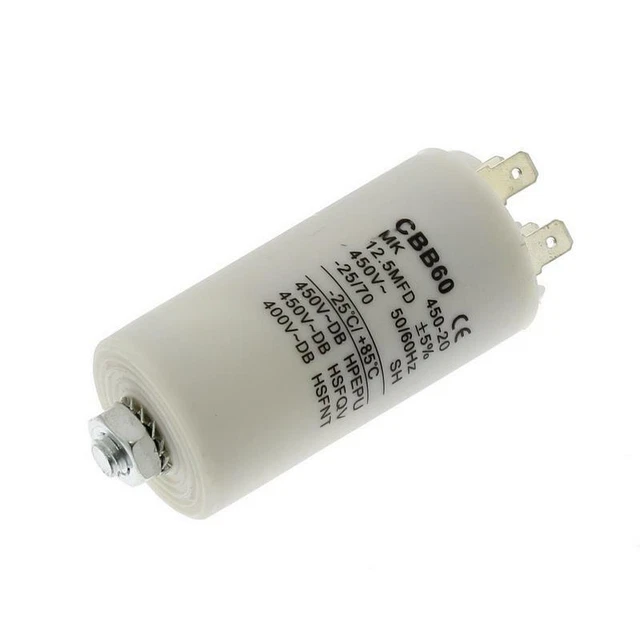 DUCATI 12.5UF CAPACITOR MOTOR START RUN 450vac EN60252 12.5mfd £5.99 ...