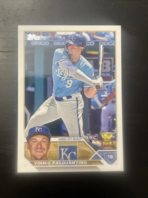 VINNIE PASQUANTINO 2023 Topps Series 1 #302 recrue RC Kansas City ...