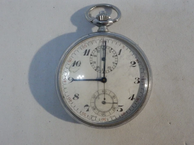 CHRONOMÈTRE MONTRE À gousset Swiss made vers 1930 / 1940 fonctionne EUR 99,00 - PicClick FR