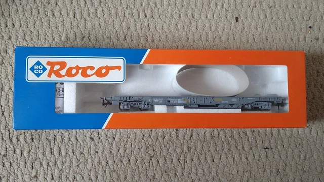 ROCO 47953 SNCF NOVATRANS PIGGYBACK WELL-FLAT WAGON WITHOUT LOAD Ep4 £ ...