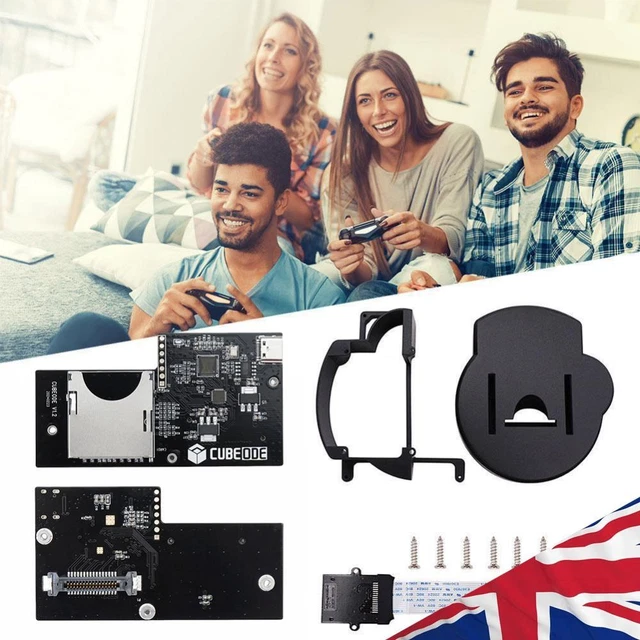 CUBEODE V1.2 OPTICAL Drive Emulator Board Black for NGC GameCube DOL ...