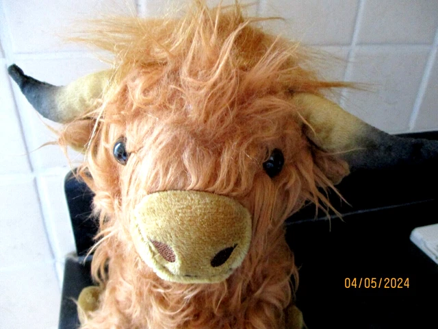 25CM CUDDLY HIGHLAND Cow Cattle Scottish Coo Soft Toy Plush so cute! £9 ...
