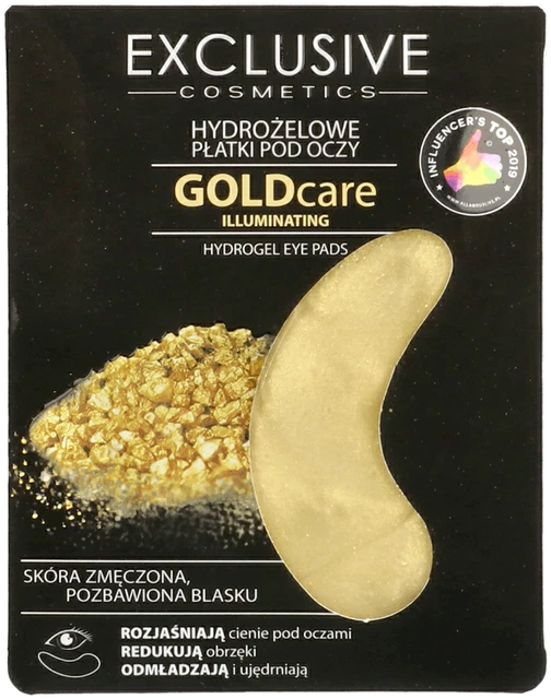 UNDER EYE HYDROGEL Gold Pads Skin Illuminating Glowing Anti Wrinkle ...