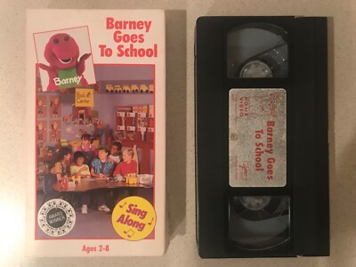 BARNEY - BARNEY Goes to School (VHS Slipcover, 1990) $13.74 - PicClick CA