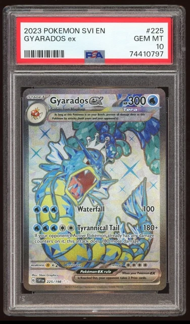 POKEMON CARD PSA 10 Gyarados ex Tera Full Art FA 225/198 Scarlet Violet ...