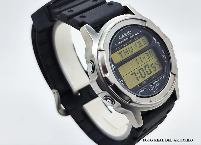 VINTAGE CASIO DATABANK DBW-320-1V. QW.838 Japan. TELEMEMO.WR.100m. AÑO ...
