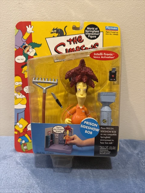 THE SIMPSONS PRISON Sideshow Bob Interactive Action Figure Playmates ...