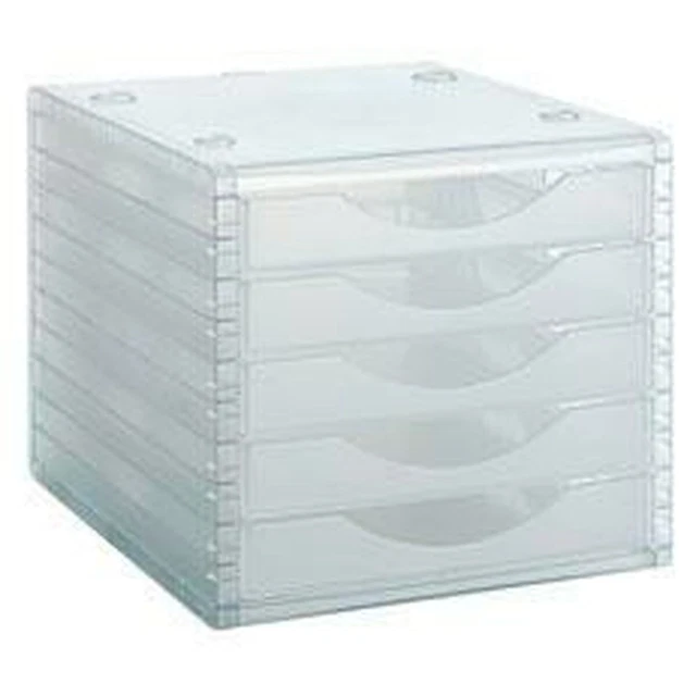 CLASSEUR MODULAIRE ARCHIVO 2000 ArchivoTec 5 tiroirs Transparent 34 x ...