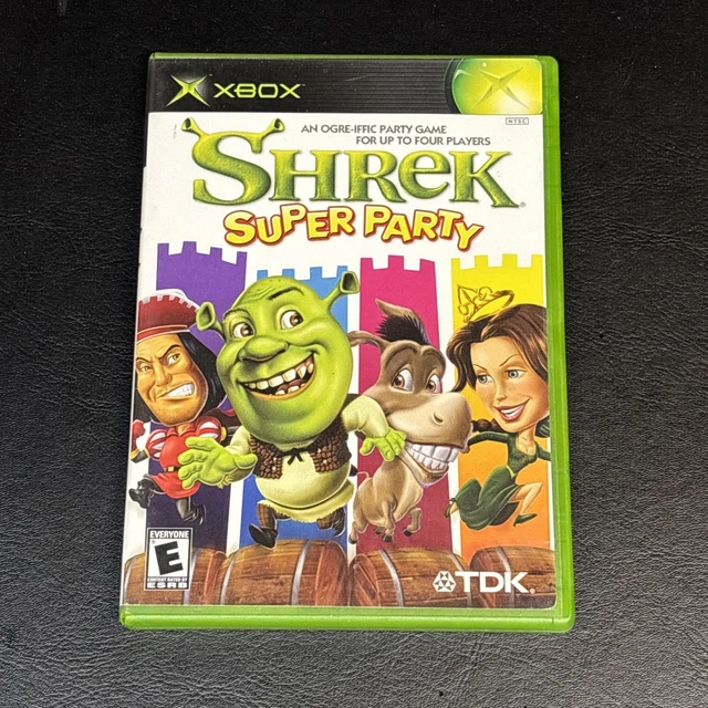 AUTHENTIC SHREK: SUPER Party Microsoft Xbox 2002 CIB Complete Video ...