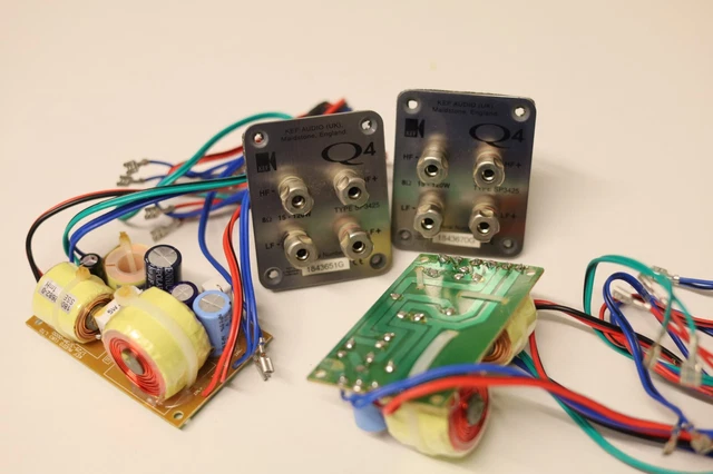 KEF Q4 PAIR Of Speaker Crossovers With Binding Posts £40.00 - PicClick UK