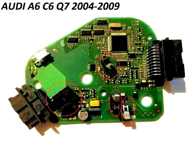AUDI A6 C6 Q7 Steering Lock Actuator Module Repair Kit Relay Switches ...