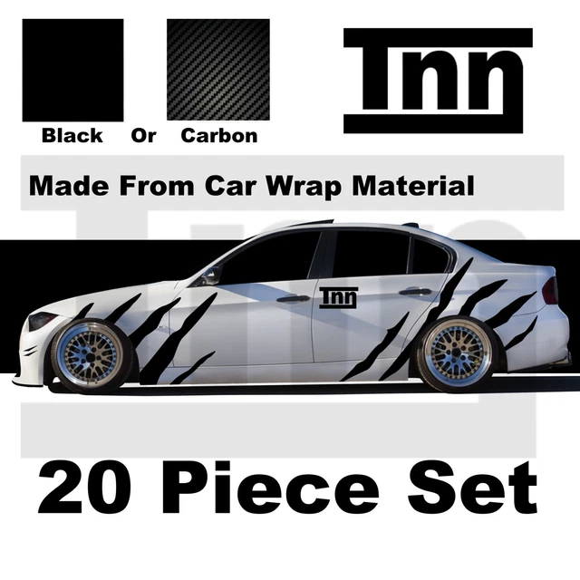 BMW E90 E91 E92 3 Series M Performance Tiger stripes 3D Carbon Sticker ...