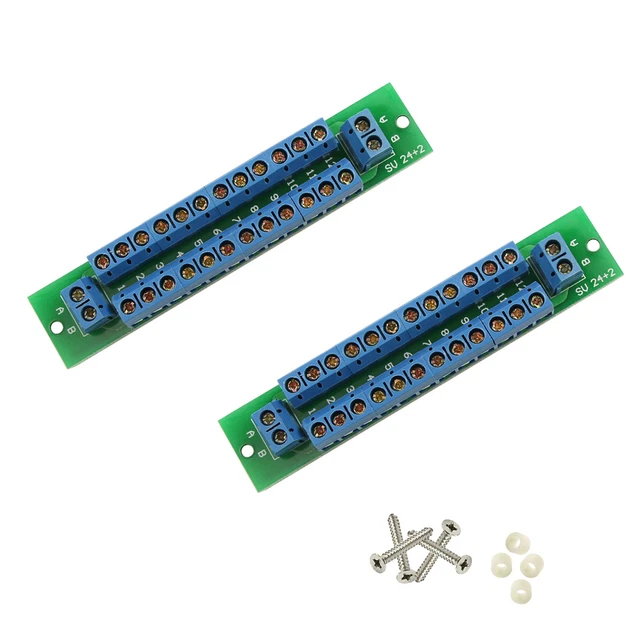 2 UNITS POWER Distribution Board 2 Inputs 13 pairs Outputs for DC AC ...