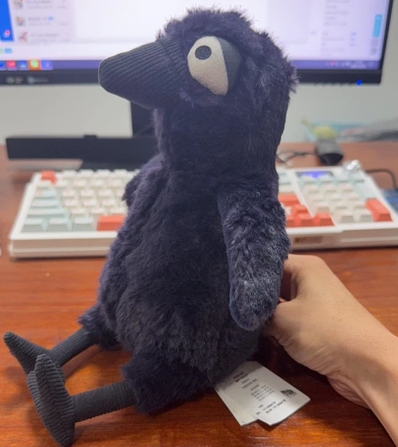 SPOOKY JELLYCAT HOCUS Crow - Gothic Raven Plush BNWT with Tags & Dust ...