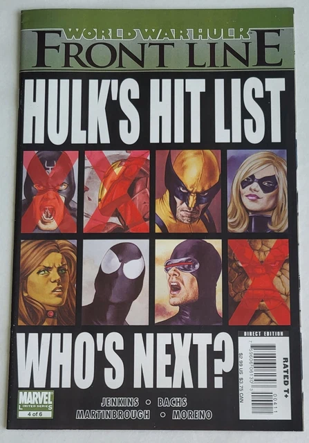 MARVEL COMIC BOOK....WORLD War Hulk: Front Line #4, November 2007 Good ...