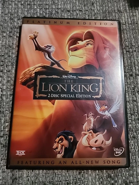 THE LION KING (DVD, 2003, 2-Disc Set, Platinum Edition) $10.07 ...
