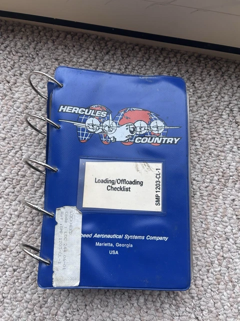 USED LOCKHEED HERCULES Loading / offloading Checklist 1990 £31.92 ...