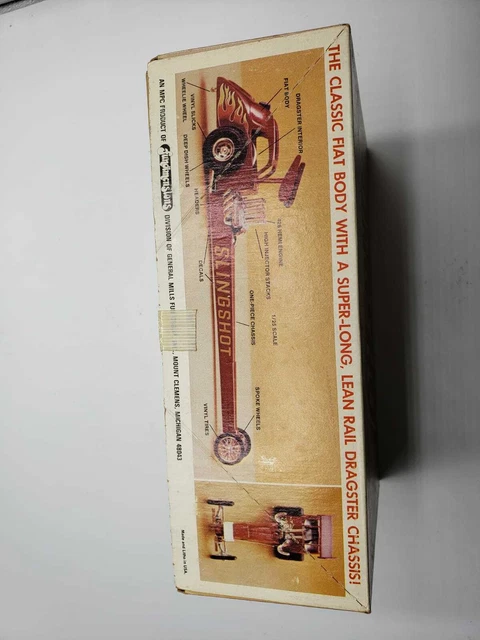MPC SLINGSHOT FIAT Rail Dragster, 1/25 Scale Model Kit Open Box ...