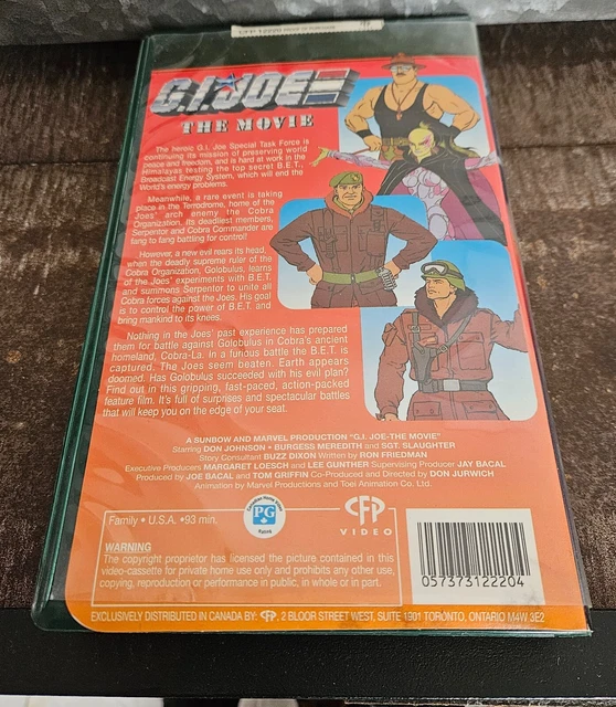 G.I. JOE THE Movie VHS $29.99 - PicClick CA