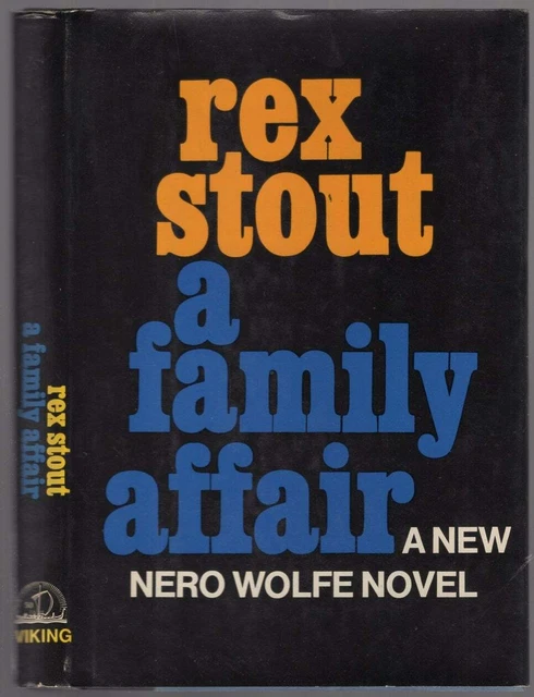 REX STOUT / A Family Affair 1st Edition 1975 £27.54 - PicClick UK