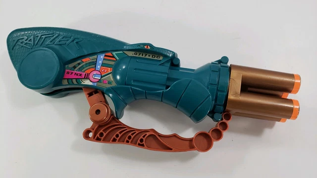 HASBRO NERF MAX Force Rattler Blaster Toy Gun Blue Pre-Owned Vintage ...