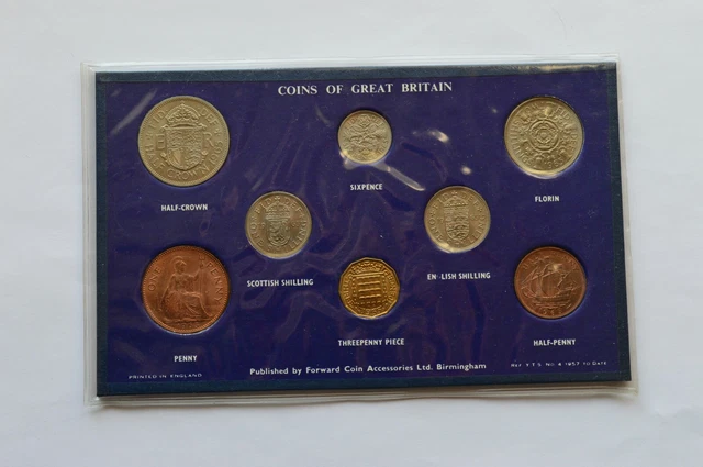 1965 PREDECIMAL 9 Coin Set Coins of Great Britain £17.99 - PicClick UK