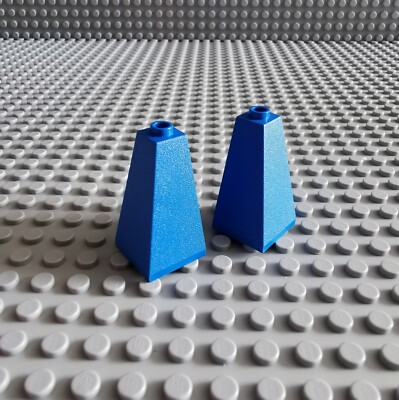 LEGO SLOPED STONE Roof Stone Roof Corner Slope 75 Blue 2x2x3 Blue Brick ...