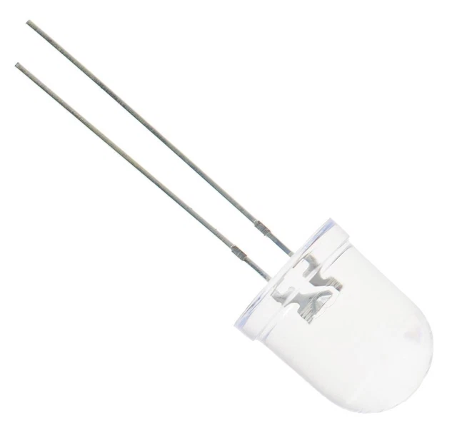 10 X BLANC 10mm LED Eau Transparent 20,000mcd 20° EUR 13,39 - PicClick FR