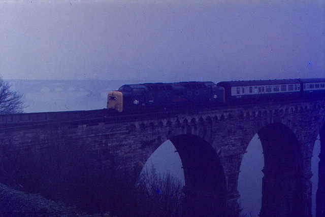 ORIGINAL 35MM COLOUR slide of 55021 BR class 55 Deltic diesel loco £5. ...