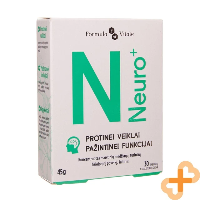 FORMULA VITALE NEURO+ 30 Tablets Mental Activity Cognitive Function ...