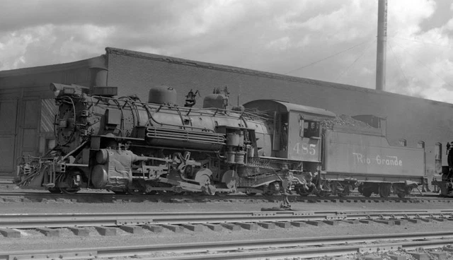 D&RGW DENVER RIO Grande Western Railway Narrow Gauge, No 485 Old Train ...