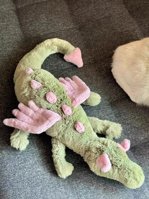 JELLYCAT MALACHY DRAGON - Exclusive Green/Pink Plush &Brand New with ...