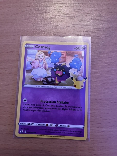 CARTE POKÉMON COSMOG 013/025 HOLO RARE 25 ANS Célébrations VF NEUF EUR ...