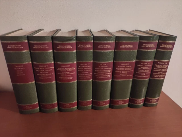 ENCICLOPEDIA DELL'INGEGNERIA 8 voll. Lenti Mario ISEDI 1971-1973 EUR 100,00 - PicClick IT