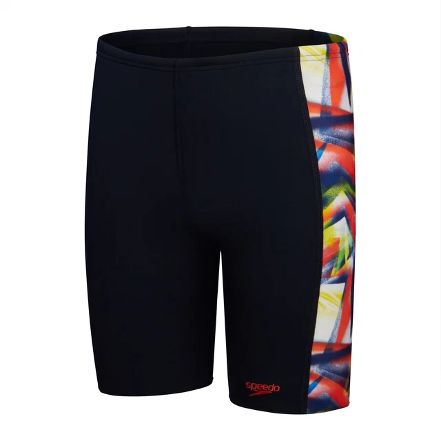 SPEEDO BOYS DIGITAL Allover Panel Swim Jammer - Black/Red £28.99 ...