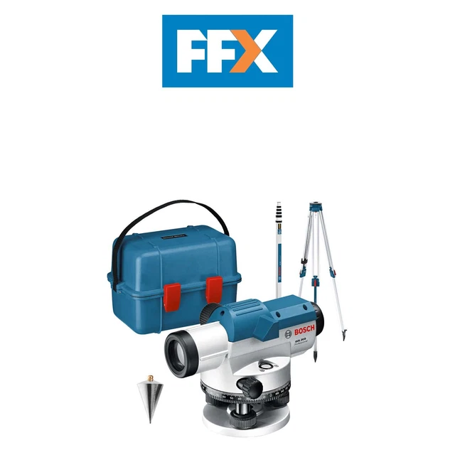 BOSCH PROFESSIONAL GOL 20 D Set Professional Optical Level Set IP54 ...